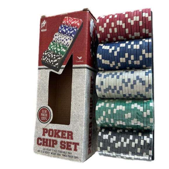 Games | Cardinal Game Gallery Poker Chip Set Las Vegas Style Stackable ...
